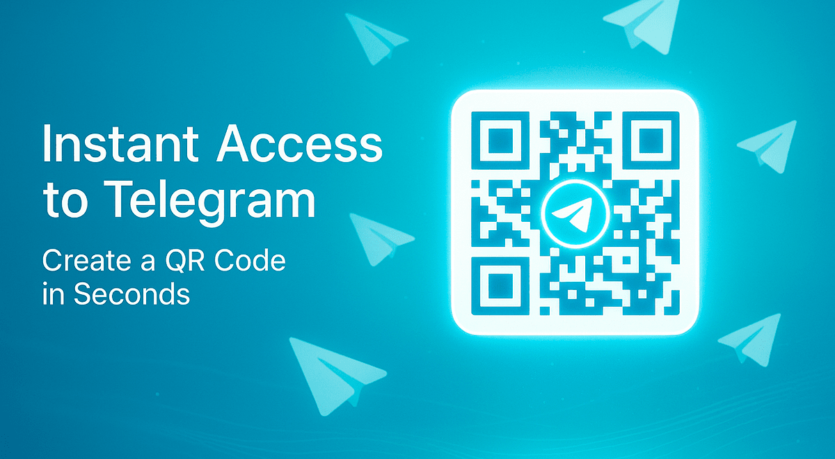 Generador de códigos QR para Telegram: canal, grupo o bot
